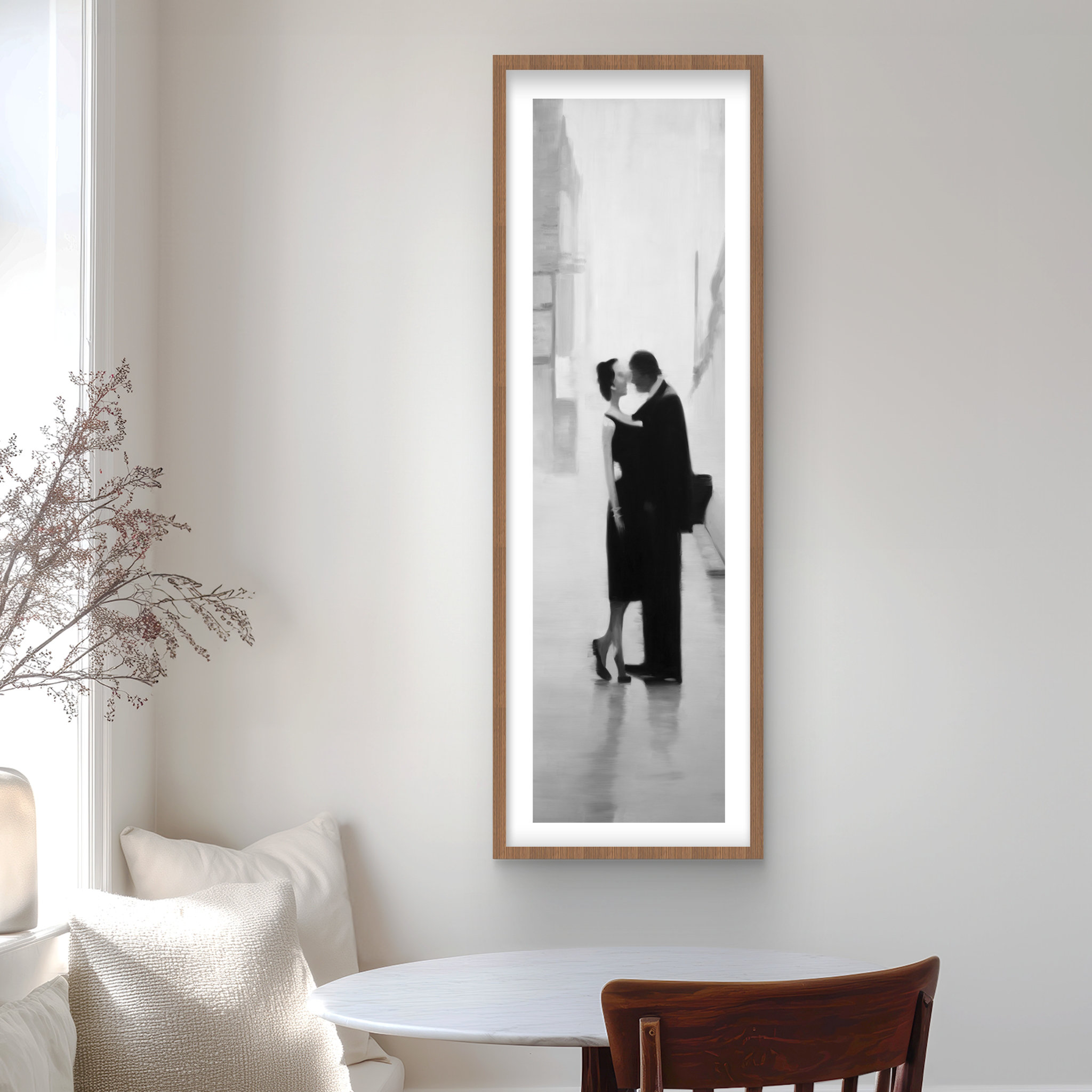 Lark Manor™ Couple in the Street - Scenic Man Framed Matted Print Decor ...