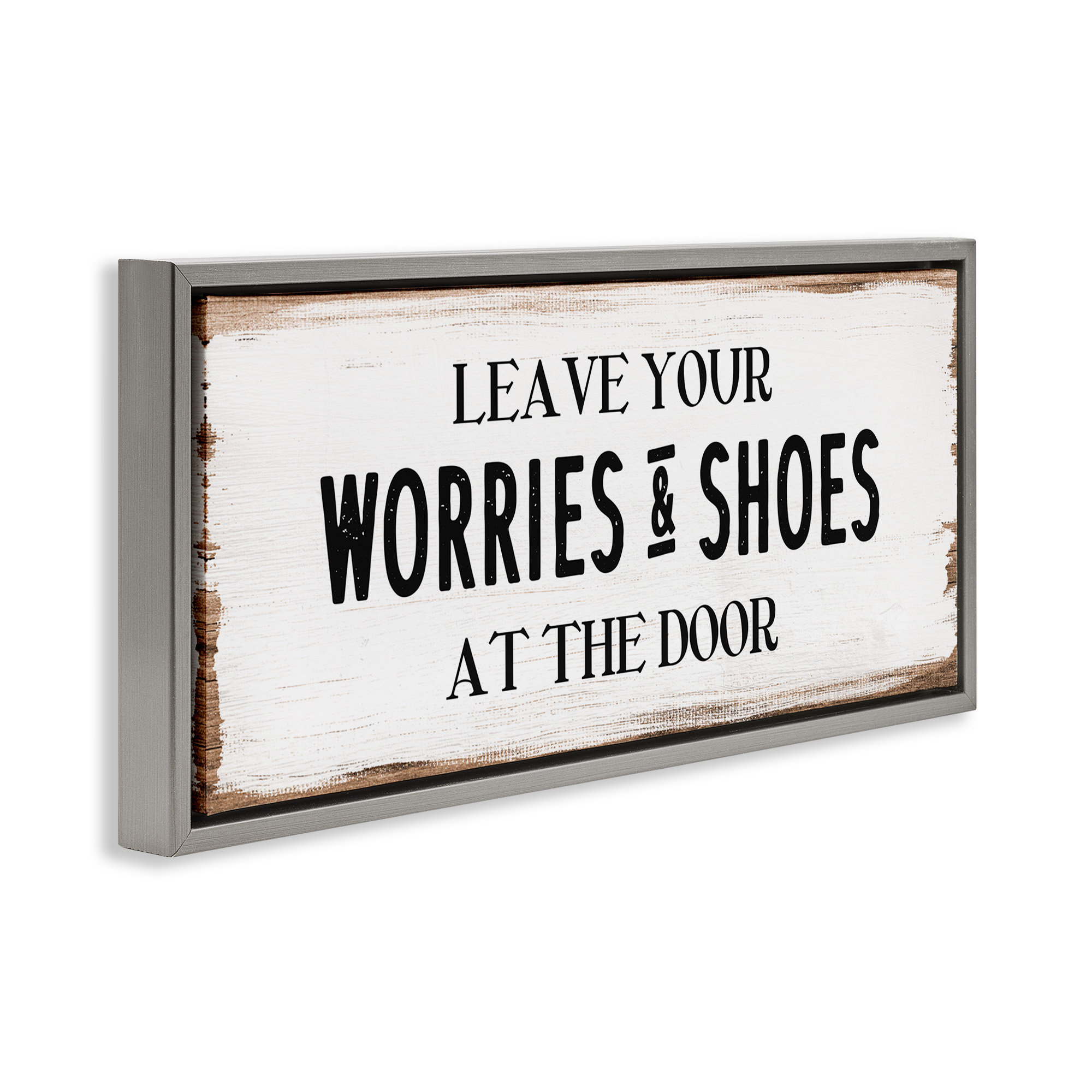 Trinx Worries & Shoes At Door Phrase | Wayfair