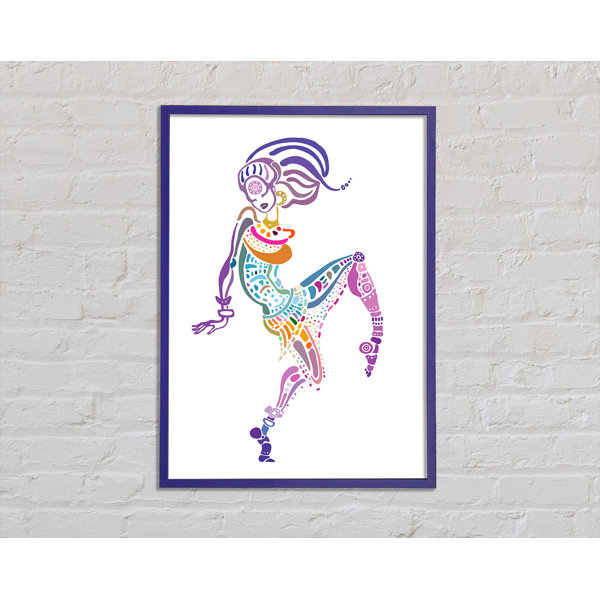 Rosalind Wheeler Contemporary Movement 6 - Single Picture Frame Art ...