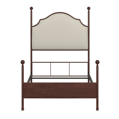Three Posts™ Marinez Upholstered Metal Standard Bed & Reviews | Wayfair