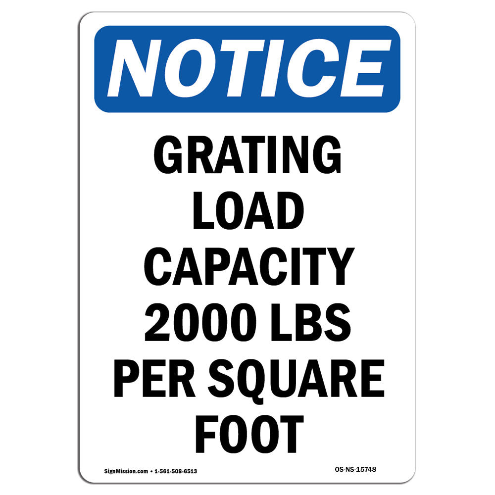 SignMission Grating Load Capacity 2000 Sign | Wayfair