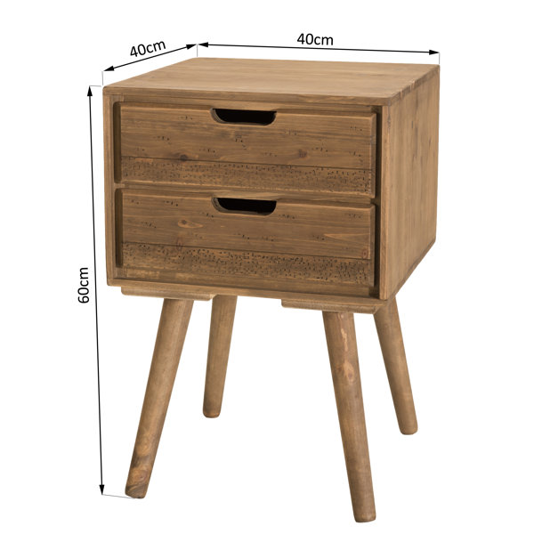Alpen Home Caskey Solid Wood Bedside Table | Wayfair.co.uk