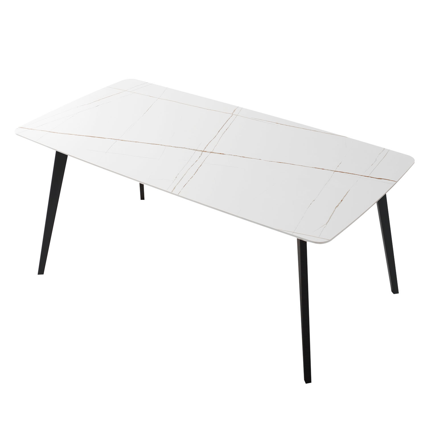 Ivy Bronx Ruksar Ceramic Top Rectangular Dining Table | Wayfair