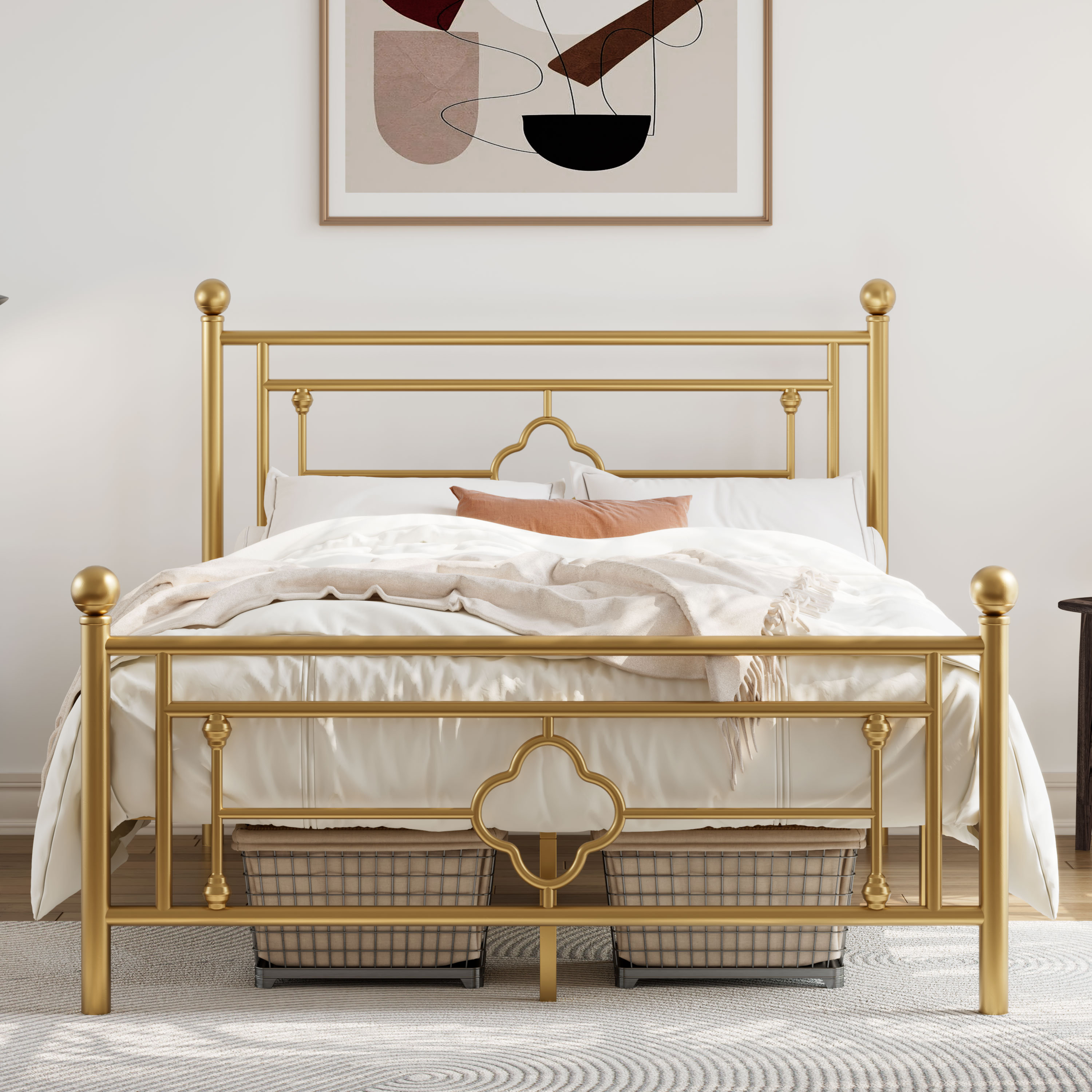 Red Barrel Studio® Eroftei Metal Open-Frame Bed & Reviews | Wayfair