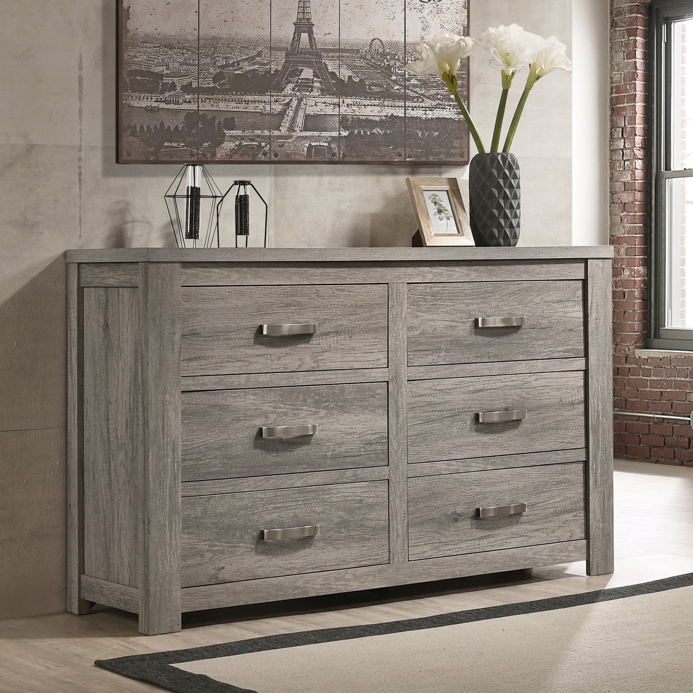 Foundry Select Teme Wood 6 Drawer Double Dresser & Reviews - Wayfair Canada