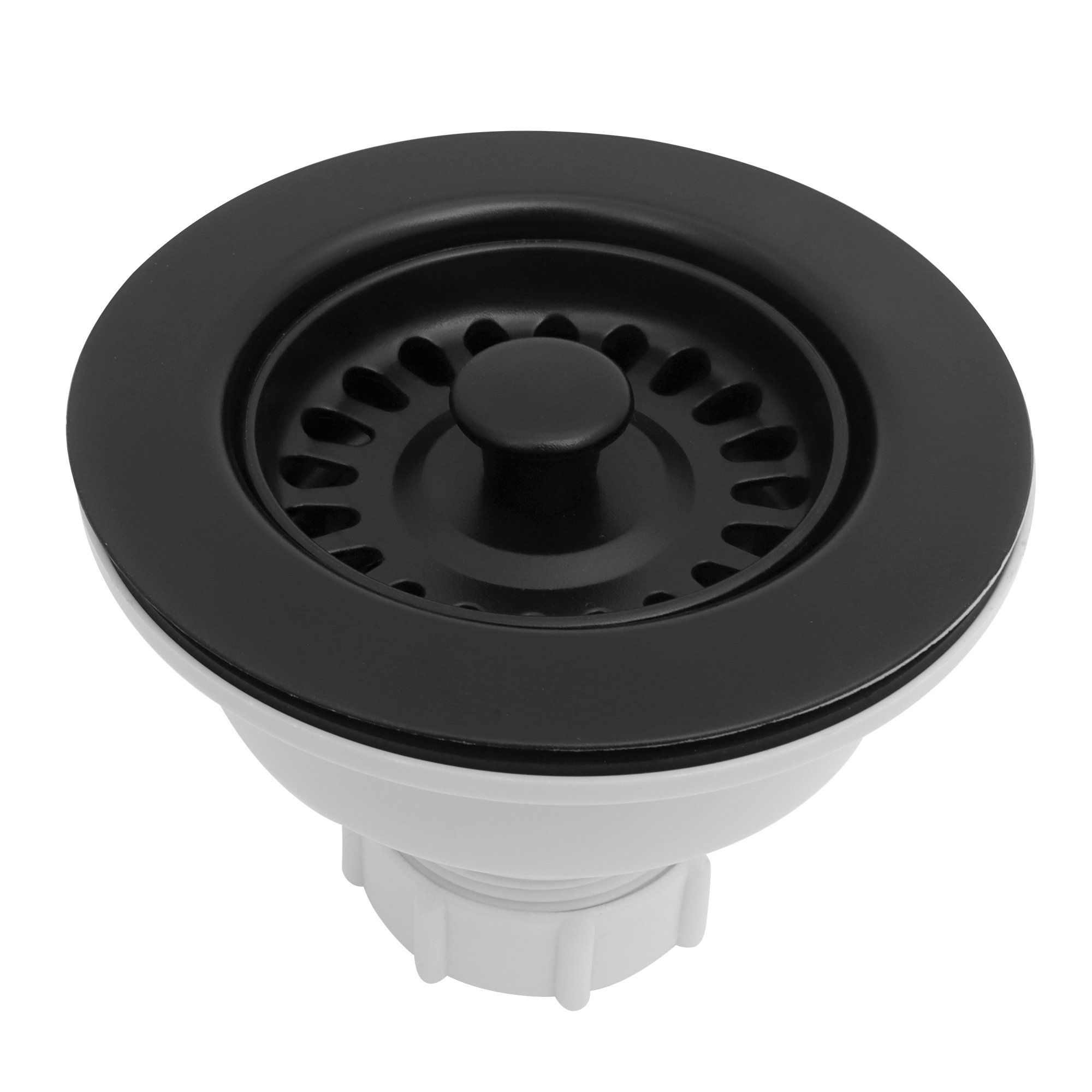 LQS Kitchen Sink Drain Assembly with Removable Basket Strainer/Sink ...
