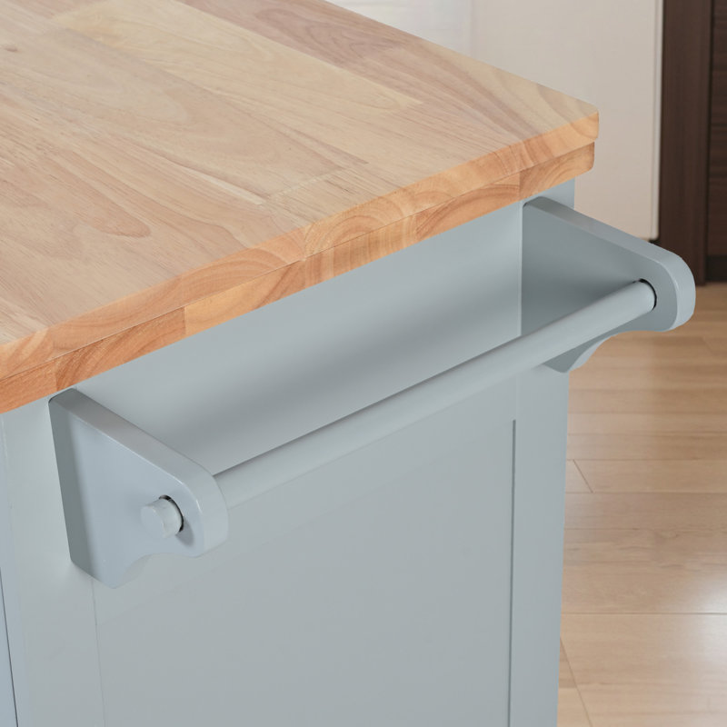 Lark Manor™ Solid Wood Top Kitchen Island | Wayfair