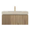 LOONGFIELD 36" Bathroom Vanity With Sink, Wall-Mounted Plywood Bathroom ...