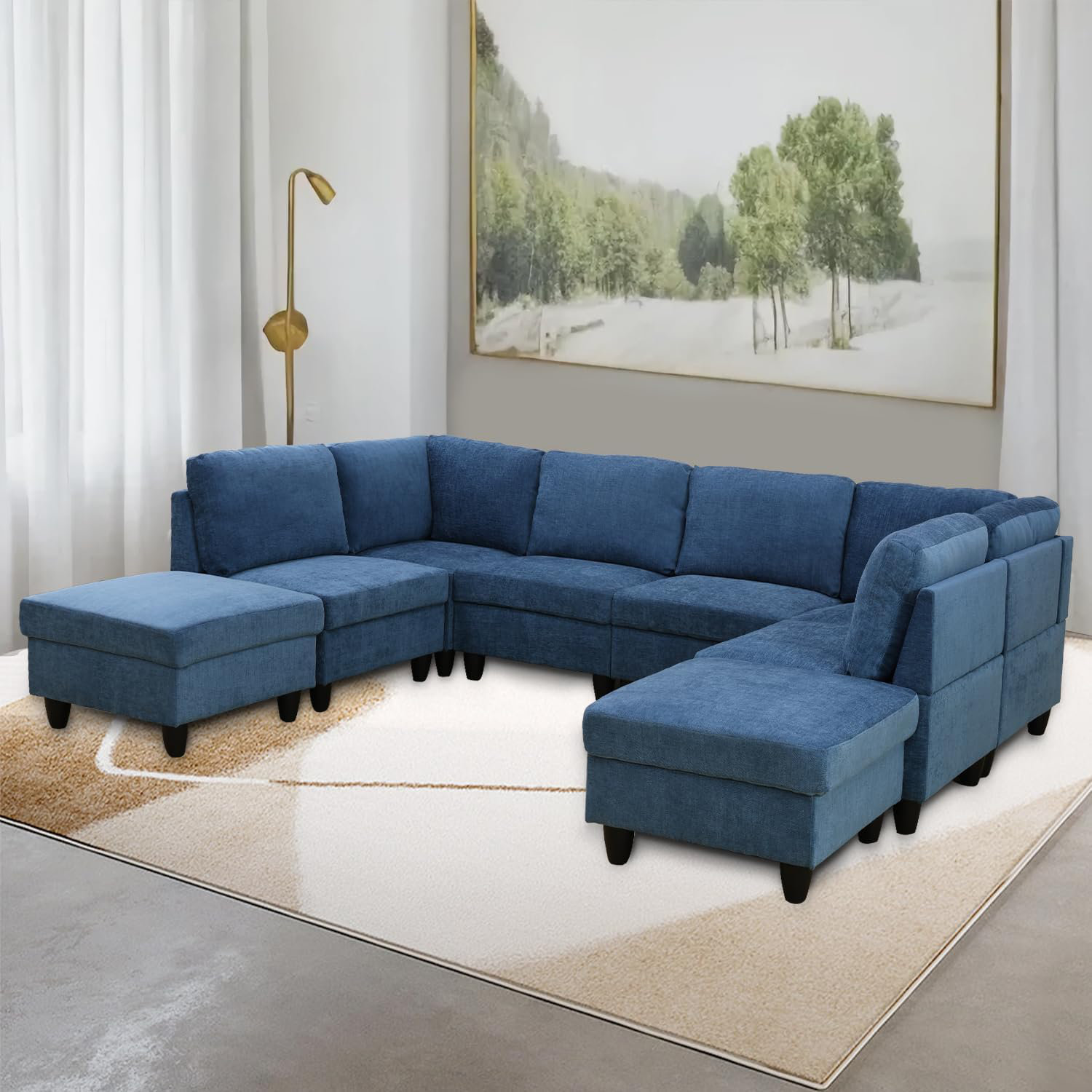 Latitude Run® 104.5" Wide Reversible Modular Seating Component with ...