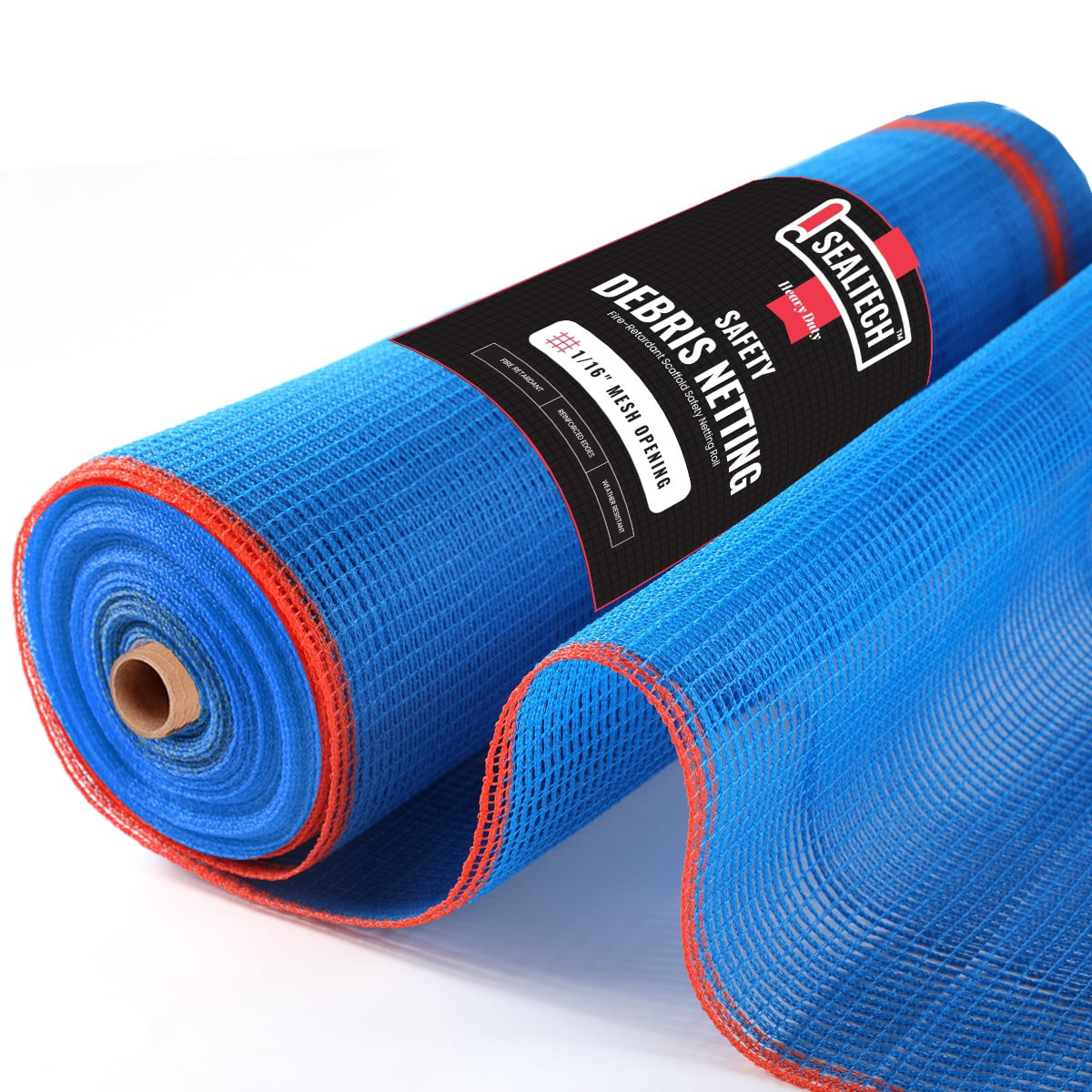 SEALTECH Heavy Duty Blue Safety Debris Netting Rolls - Fire Retardant ...