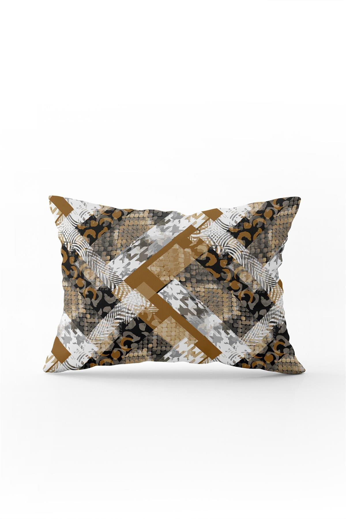 Sync Home Brown and White Snake Skin Leopard Print Digital Print ...