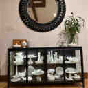 Ebern Designs Aydee 55'' W Sideboard With Glass Doors And Led Lights ...