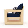 Hokku Designs Sehrish Patio Chair With Sunbrella Cushion Covers ...