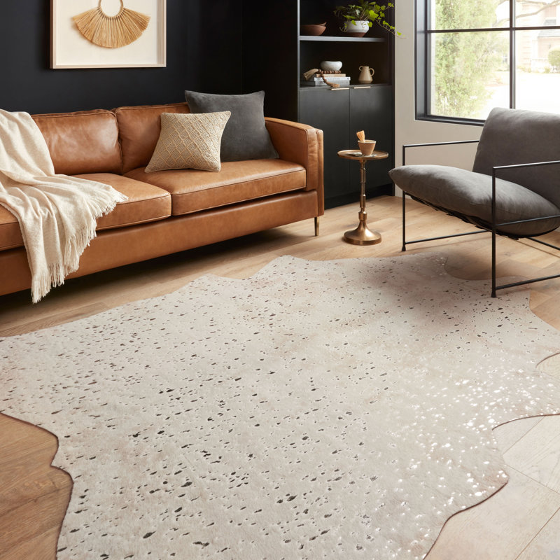 17 Stories Ivory/Champagne Rug & Reviews | Wayfair