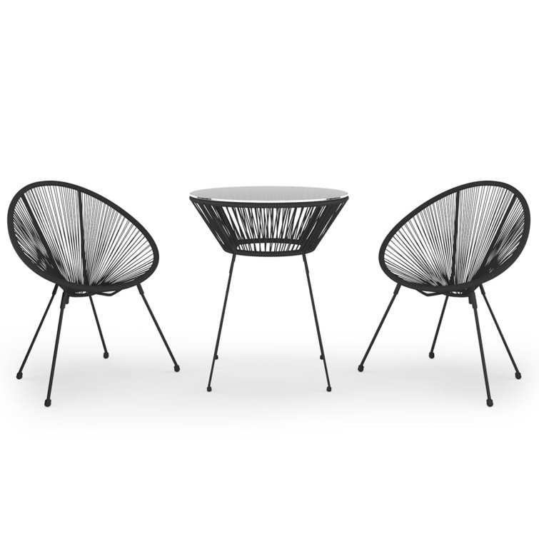 George Oliver Eberly Round 2 - Person 70cm Long Bistro Set | Wayfair.co.uk