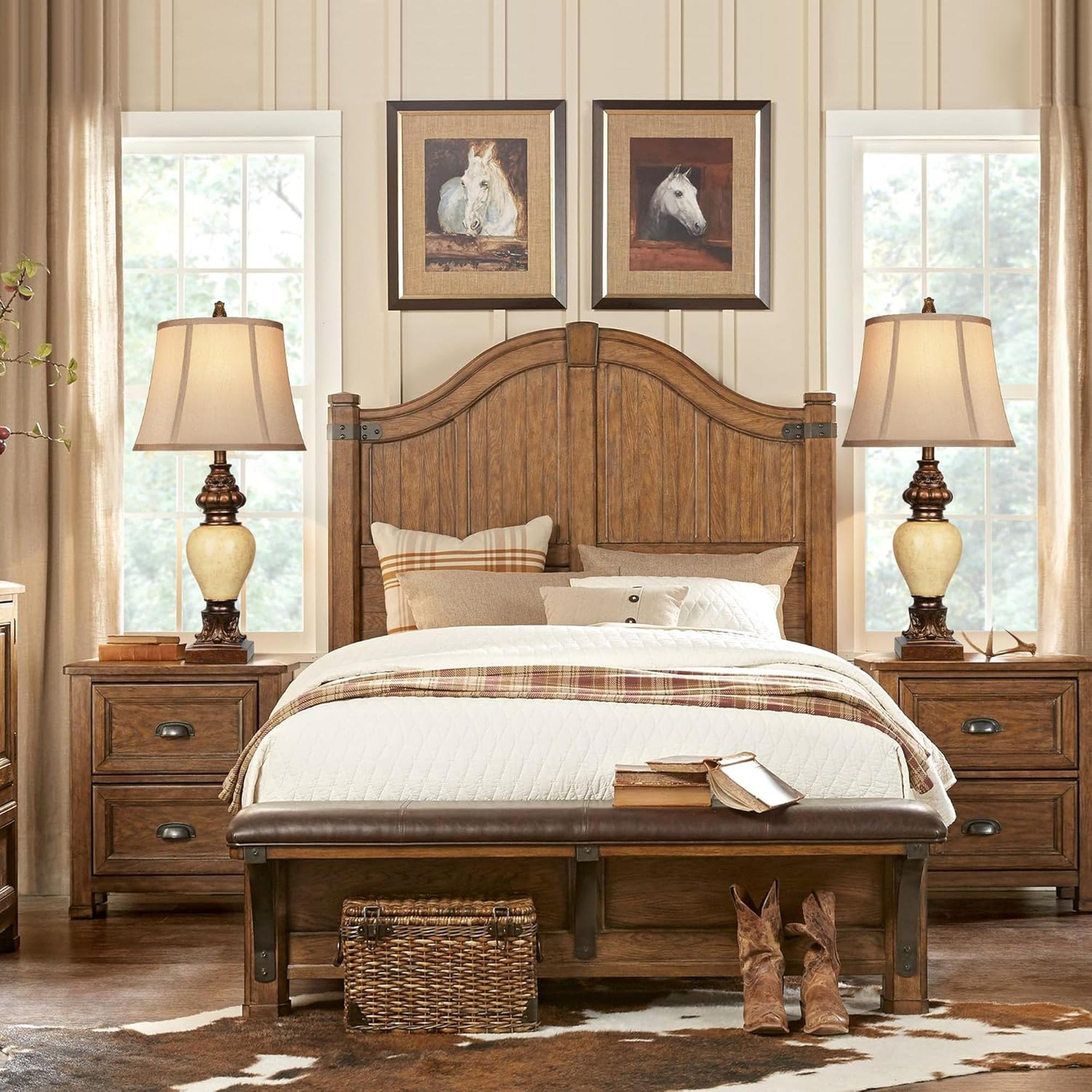 Alcott Hill® 28" High Traditional Table Lamp Set of 2, Vintage Bronze ...