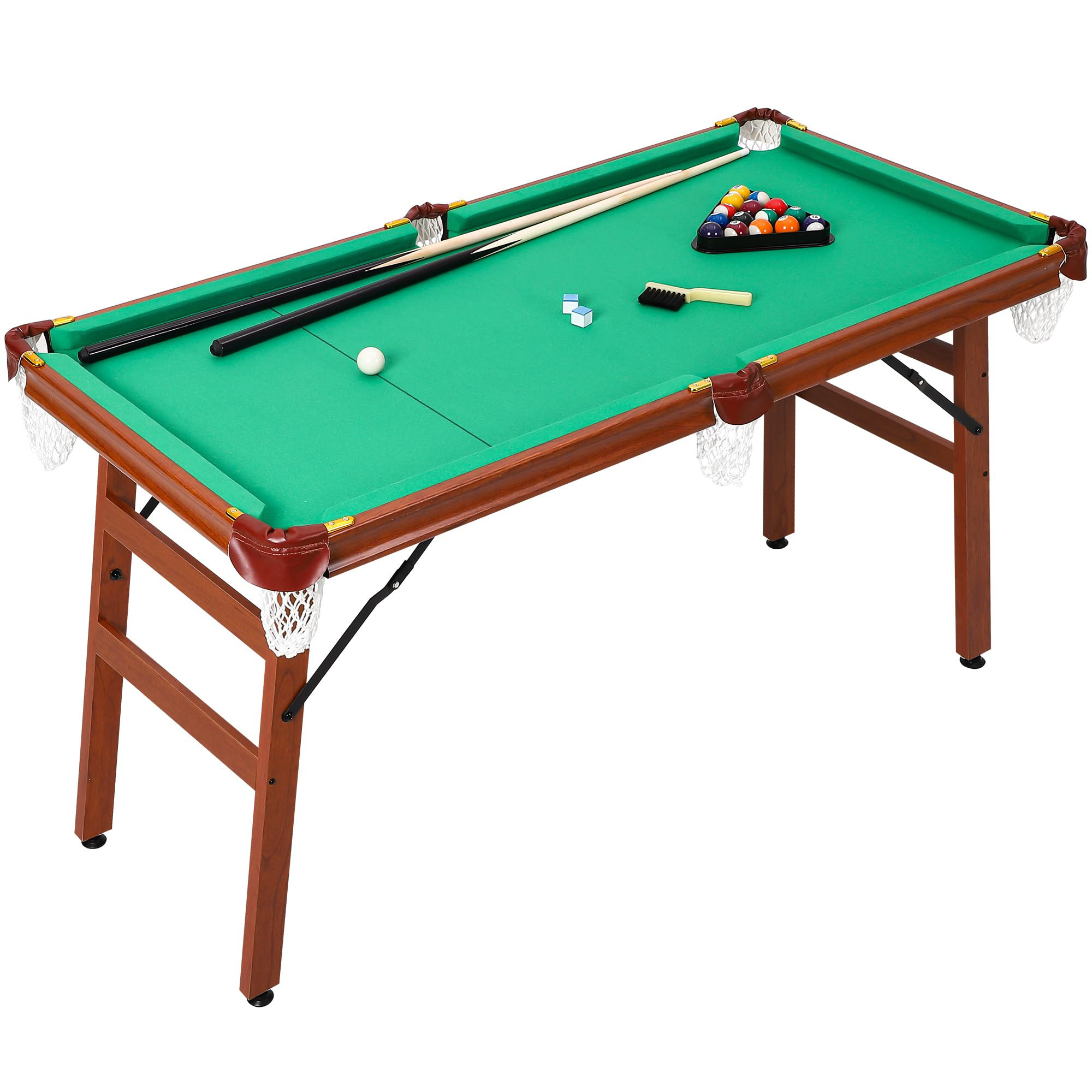 ZACOO 55-Inch Folding Billiard - Portable Pool Table, Billiard Game ...