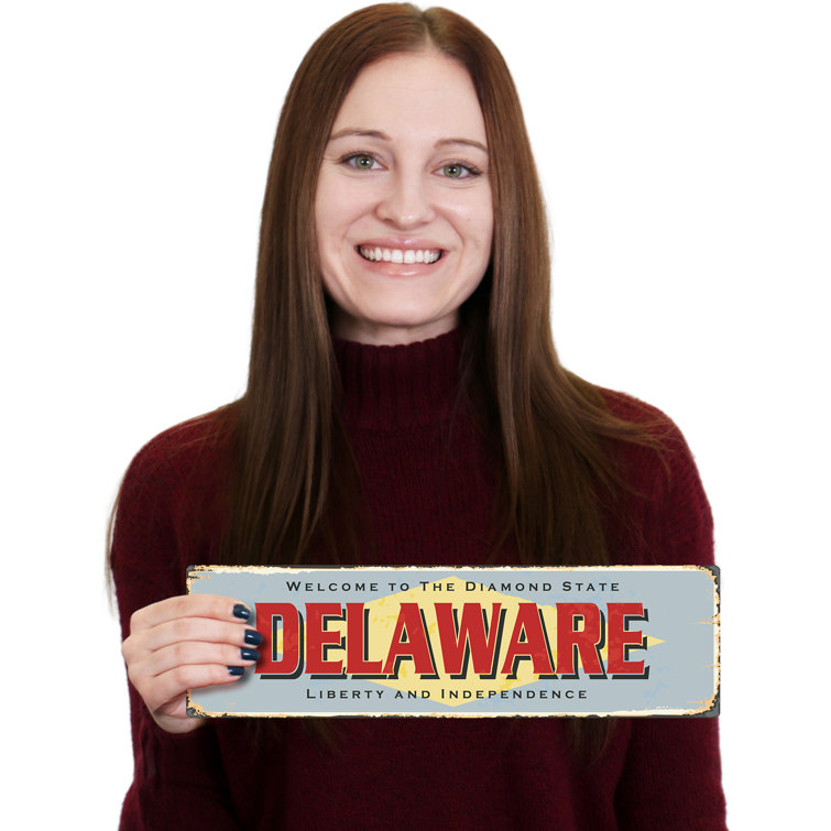 SmartSign Vintage Delaware State Sign | Wayfair