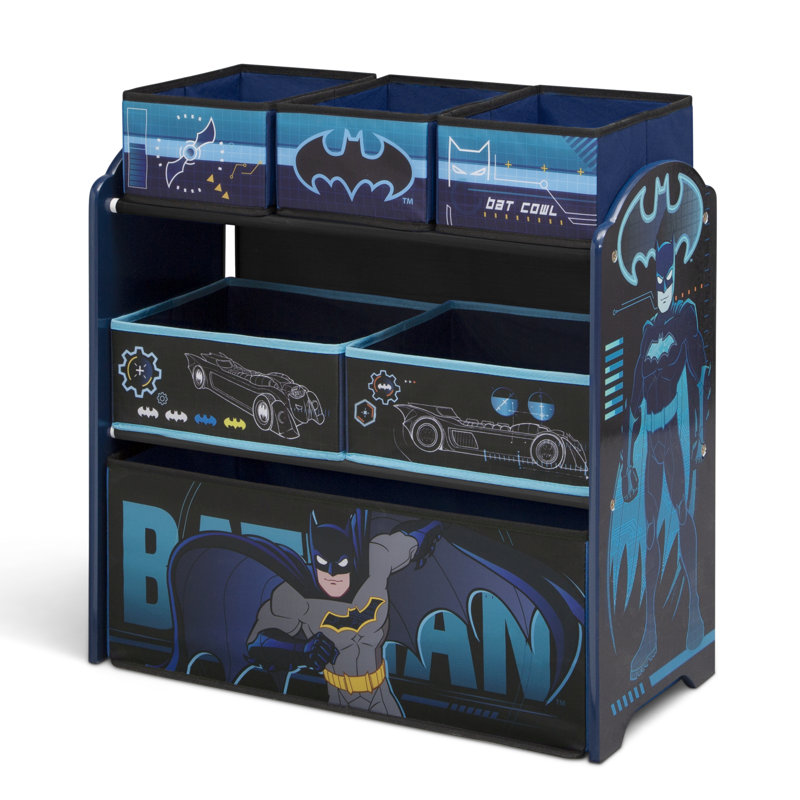Delta Children Batman 6 Bin Design and Store Toy Organizer - Greenguard ...