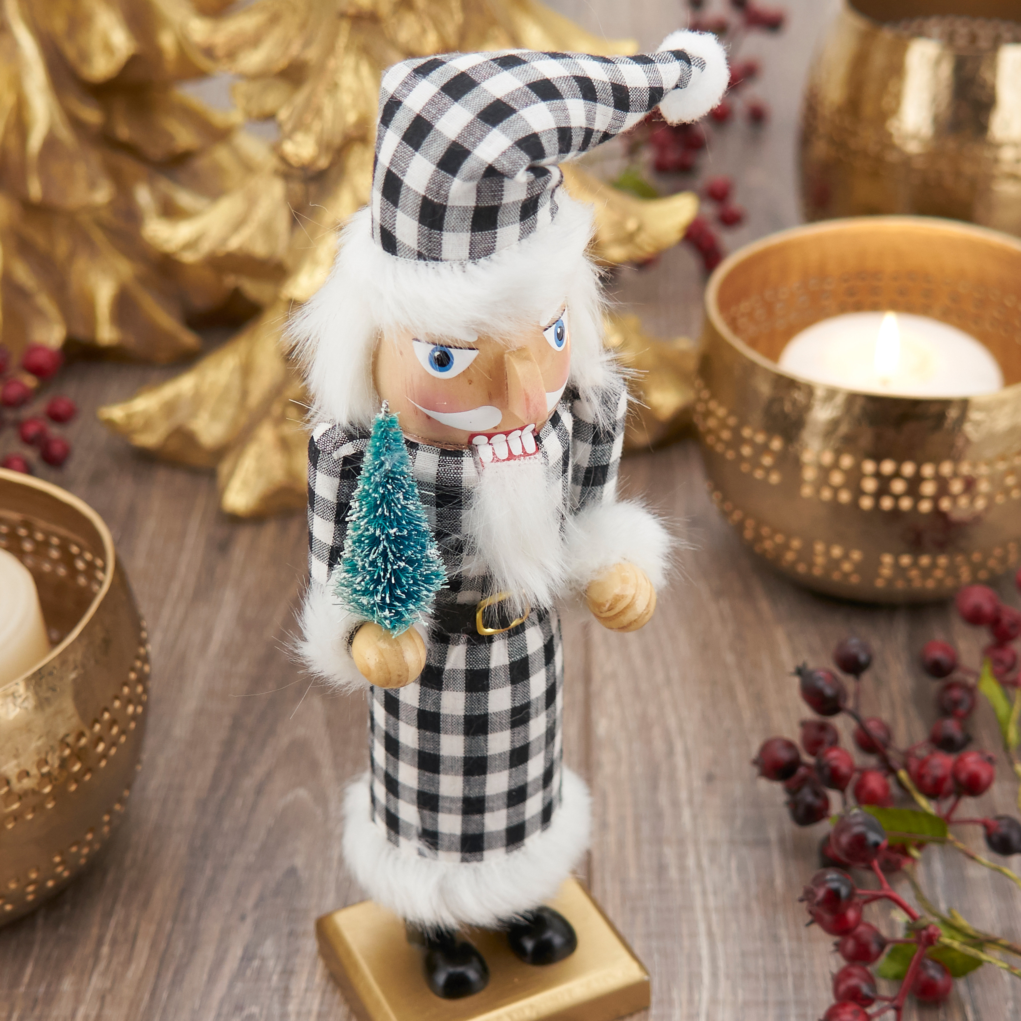Sand & Stable™ Jaycee Nutcracker Collection Buffalo Plaid Nutcracker ...