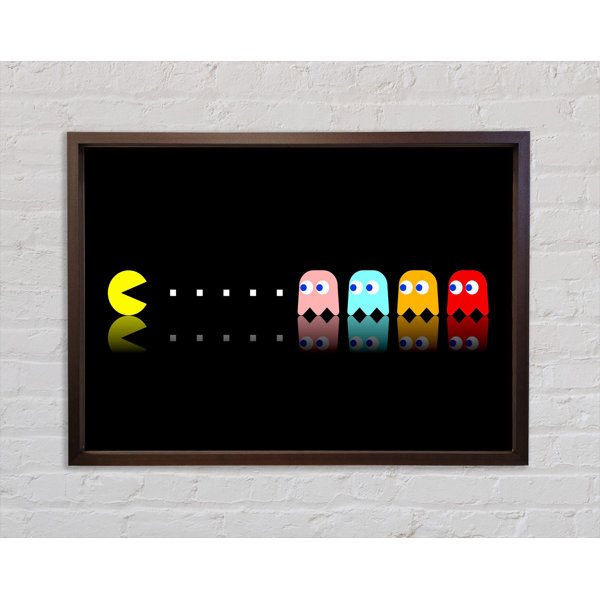 Bright Star Pacman Ghosts - Single Picture Frame Art Prints on Canvas ...