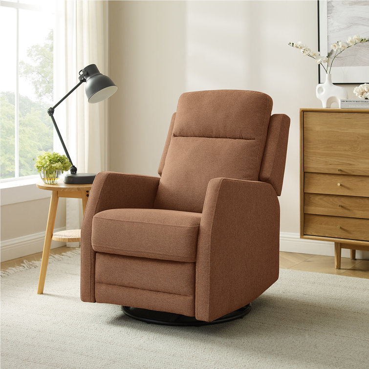 Ebern Designs Stralka Upholstered Swivel Recliner & Reviews | Wayfair
