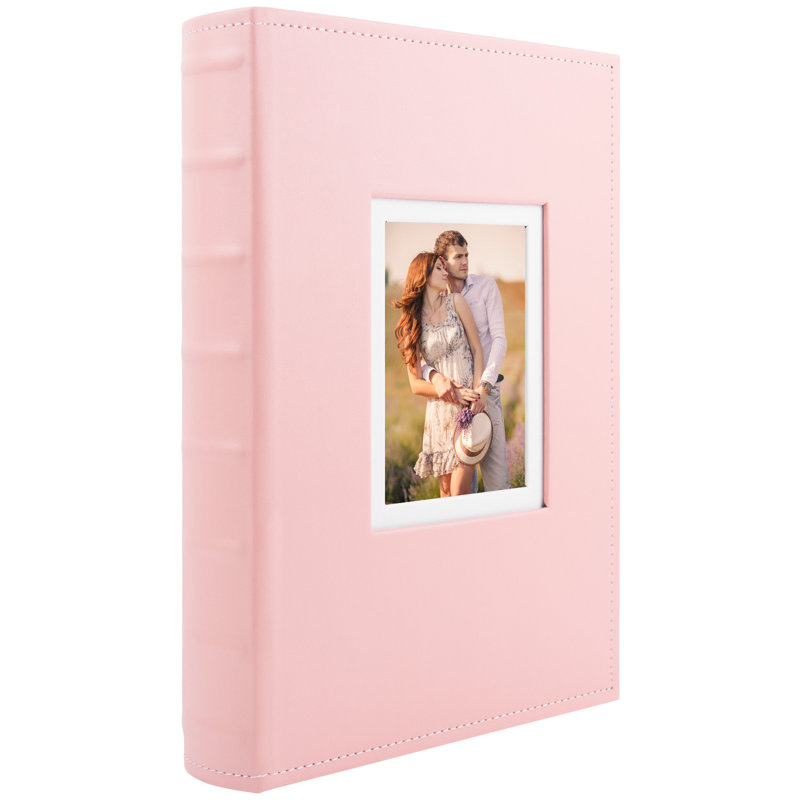 Ebern Designs Pink Photo Album for Holding 300 4x6 Pictures with Memo ...