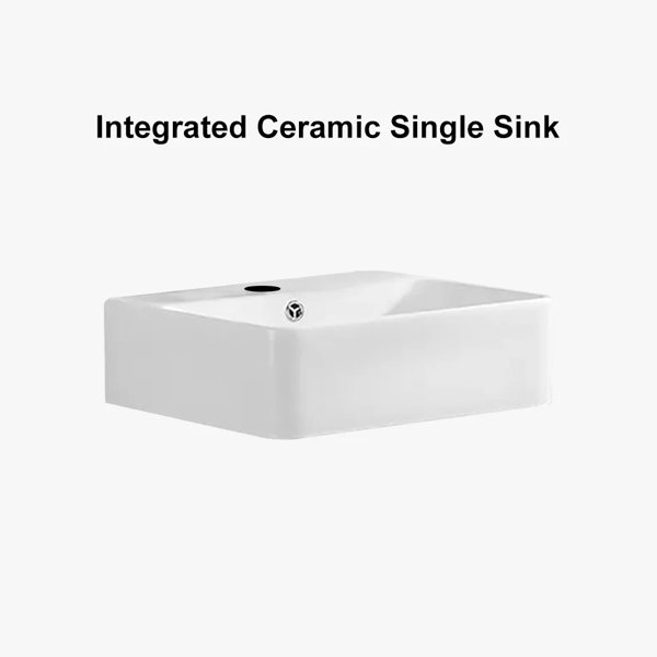 Ebern Designs Xaniyah 20.47 Modern Floating Bathroom Vanity with Single ...