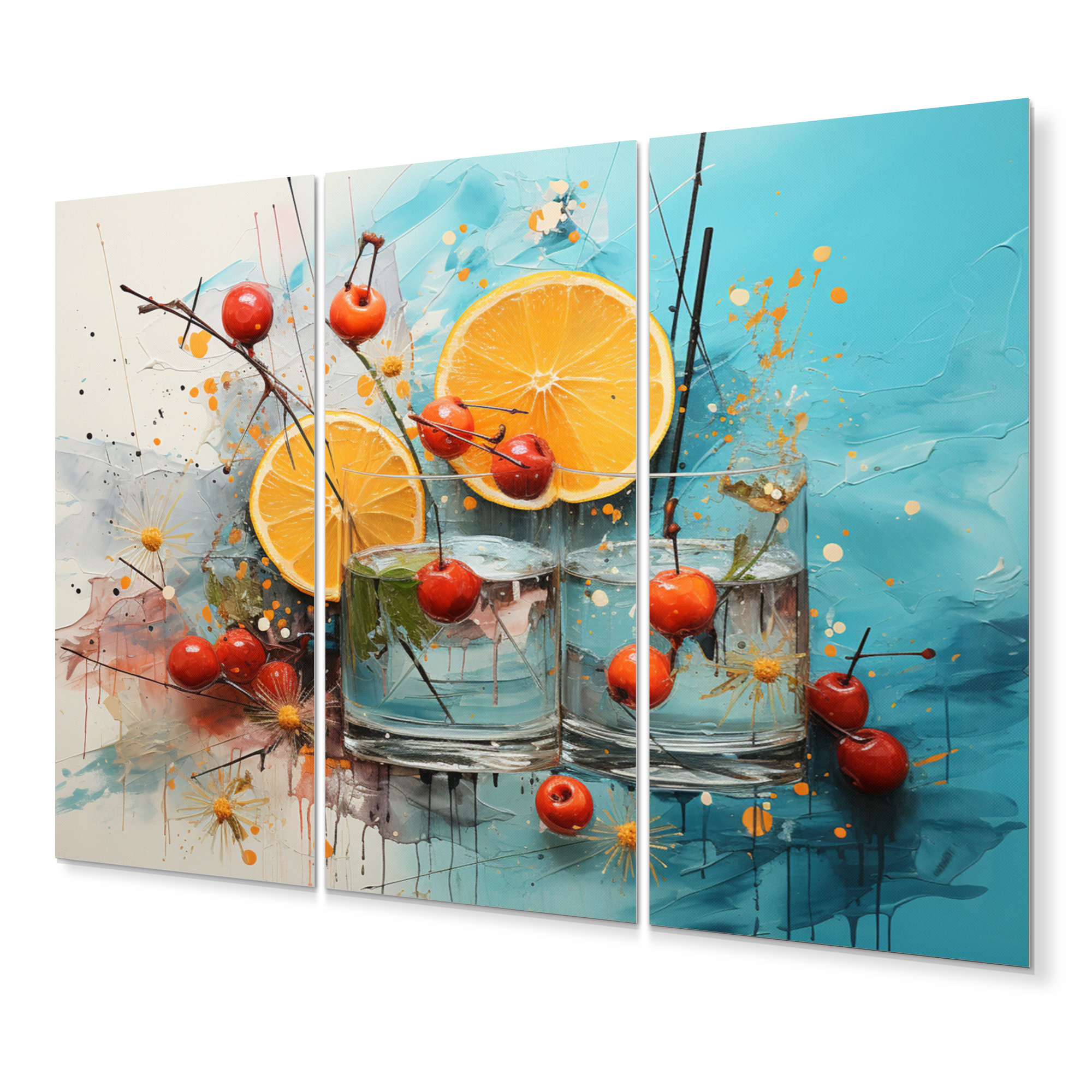 Design Art French Breakfast Representation Multicolored - Food ...