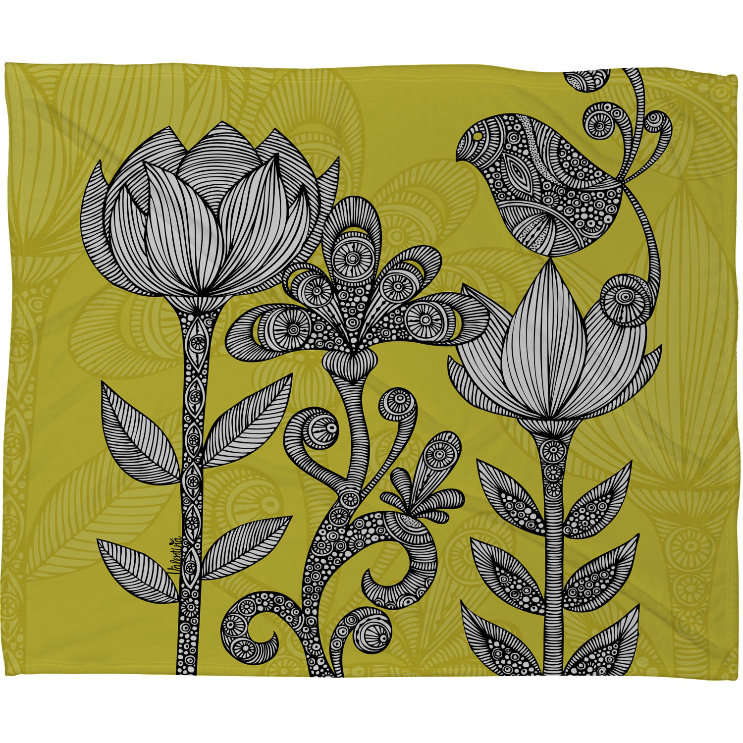Deny Designs Green Garden Throw | Wayfair