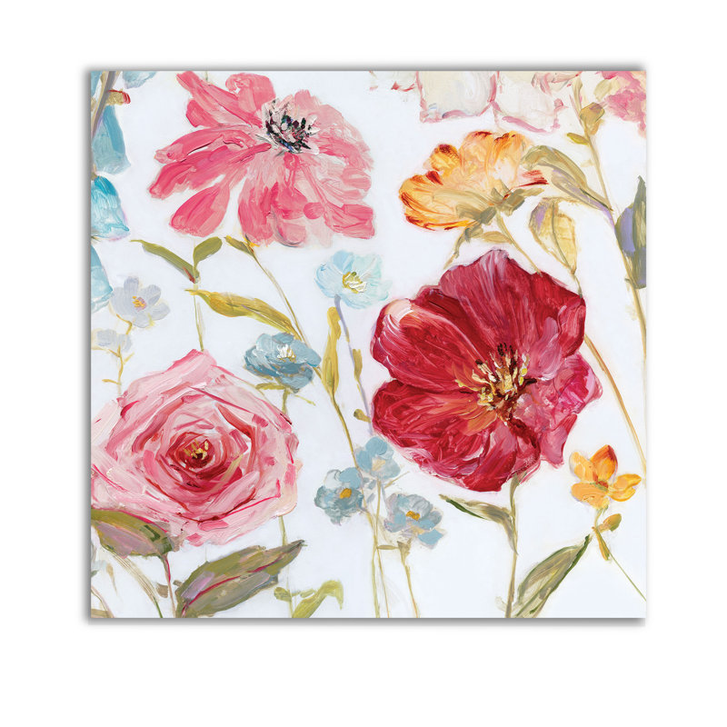 House of Hampton® Wildflower Whimsy I On Canvas Painting | Wayfair
