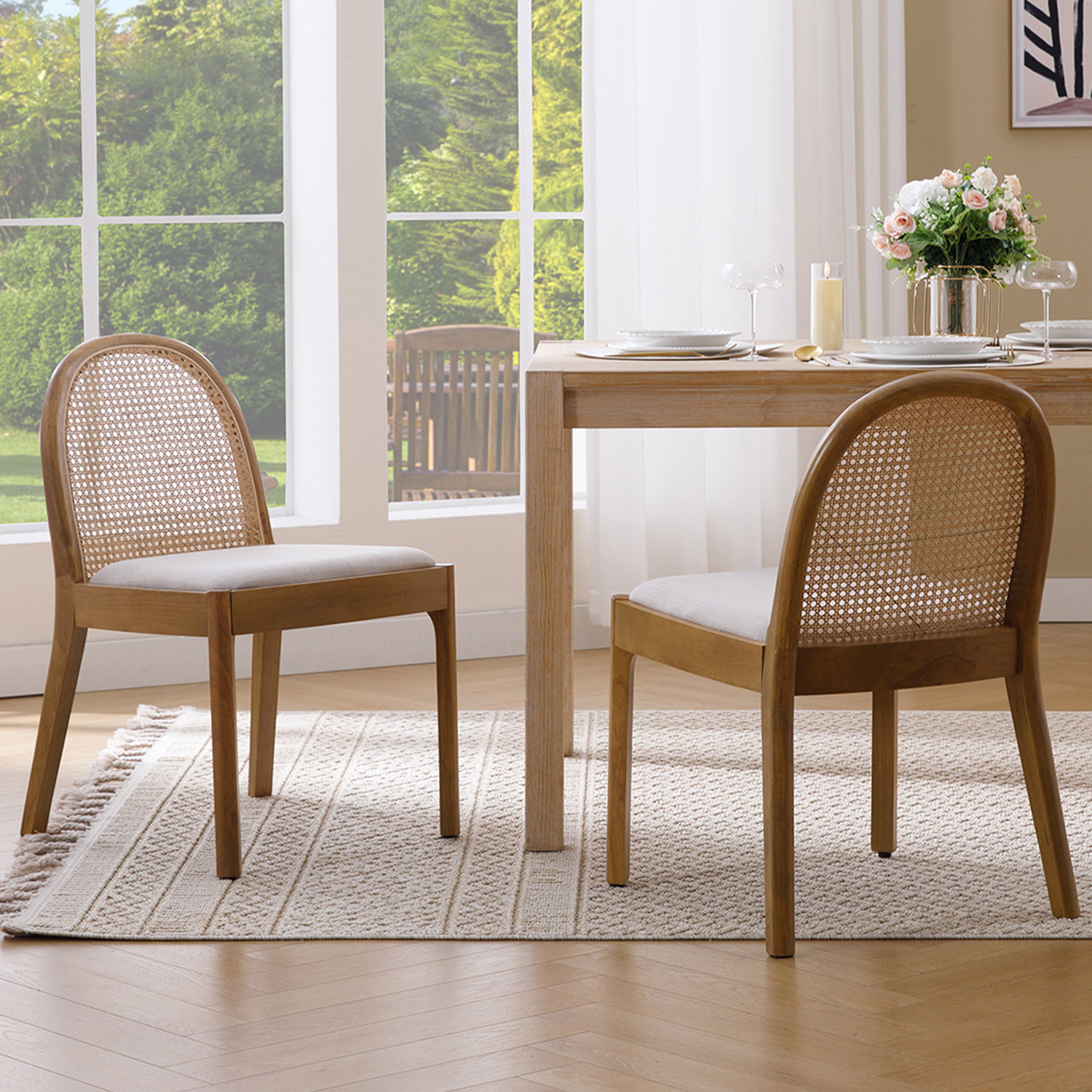 Hokku Designs Kashtyn Fabric Solid Back Side Chair & Reviews | Wayfair