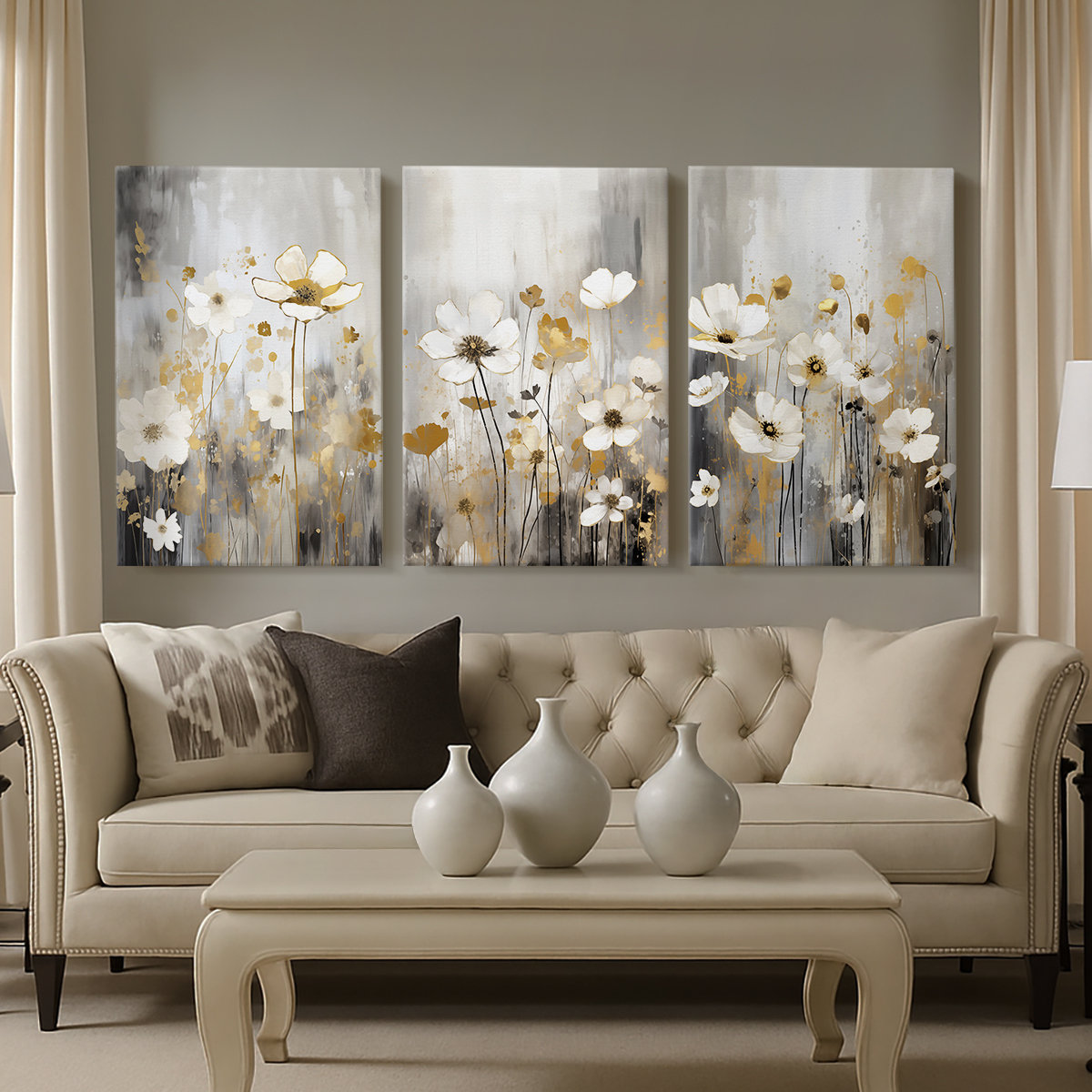 Darby Home Co FLORAL Series CDXIX -Custom Wrapped Gallery Canvas - 3 ...