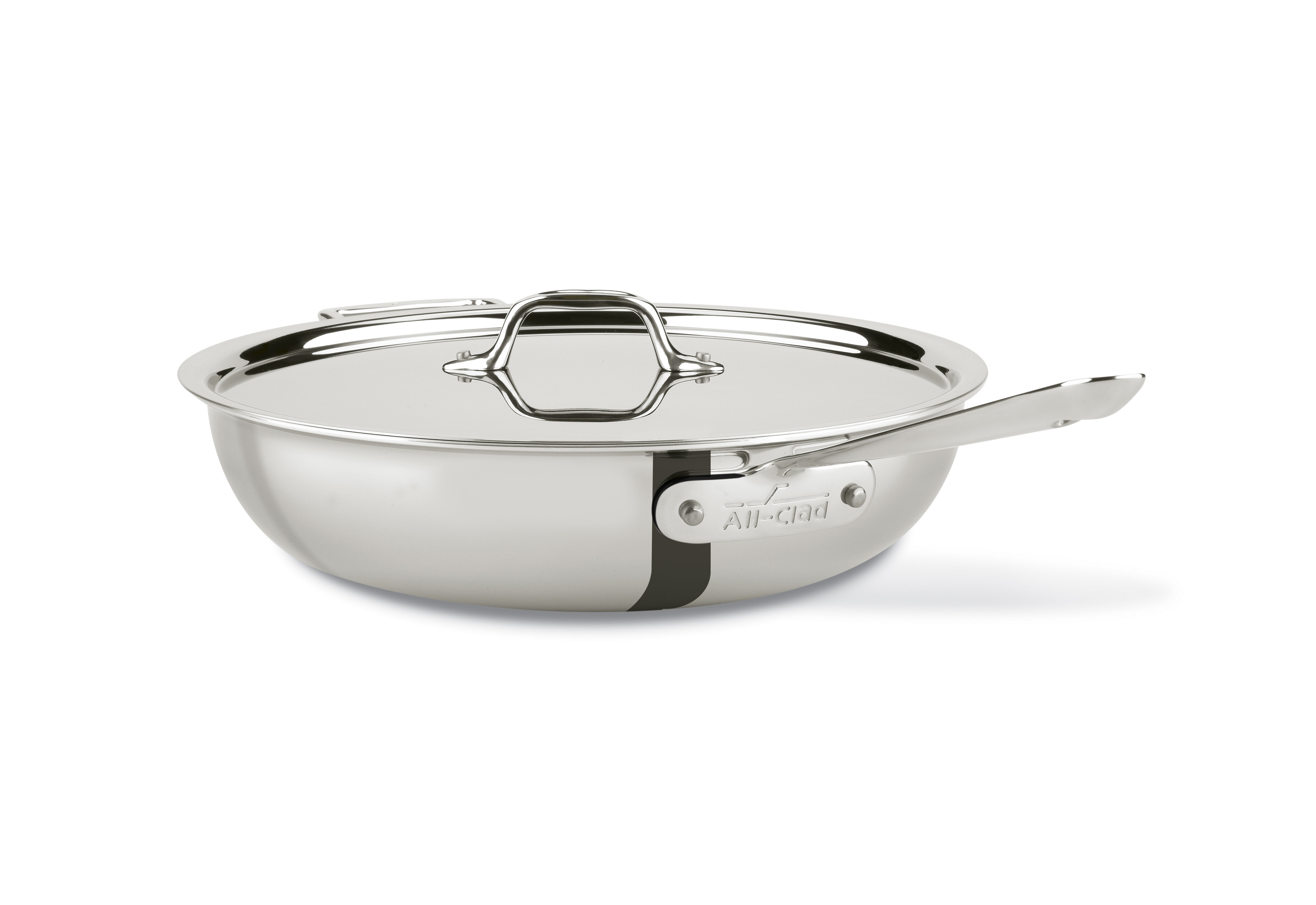 All-Clad D3® Stainless Steel Saute Pan with Lid & Reviews | Perigold