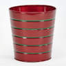 Winston Porter Sereda Galvanized Red Metal Container | Wayfair