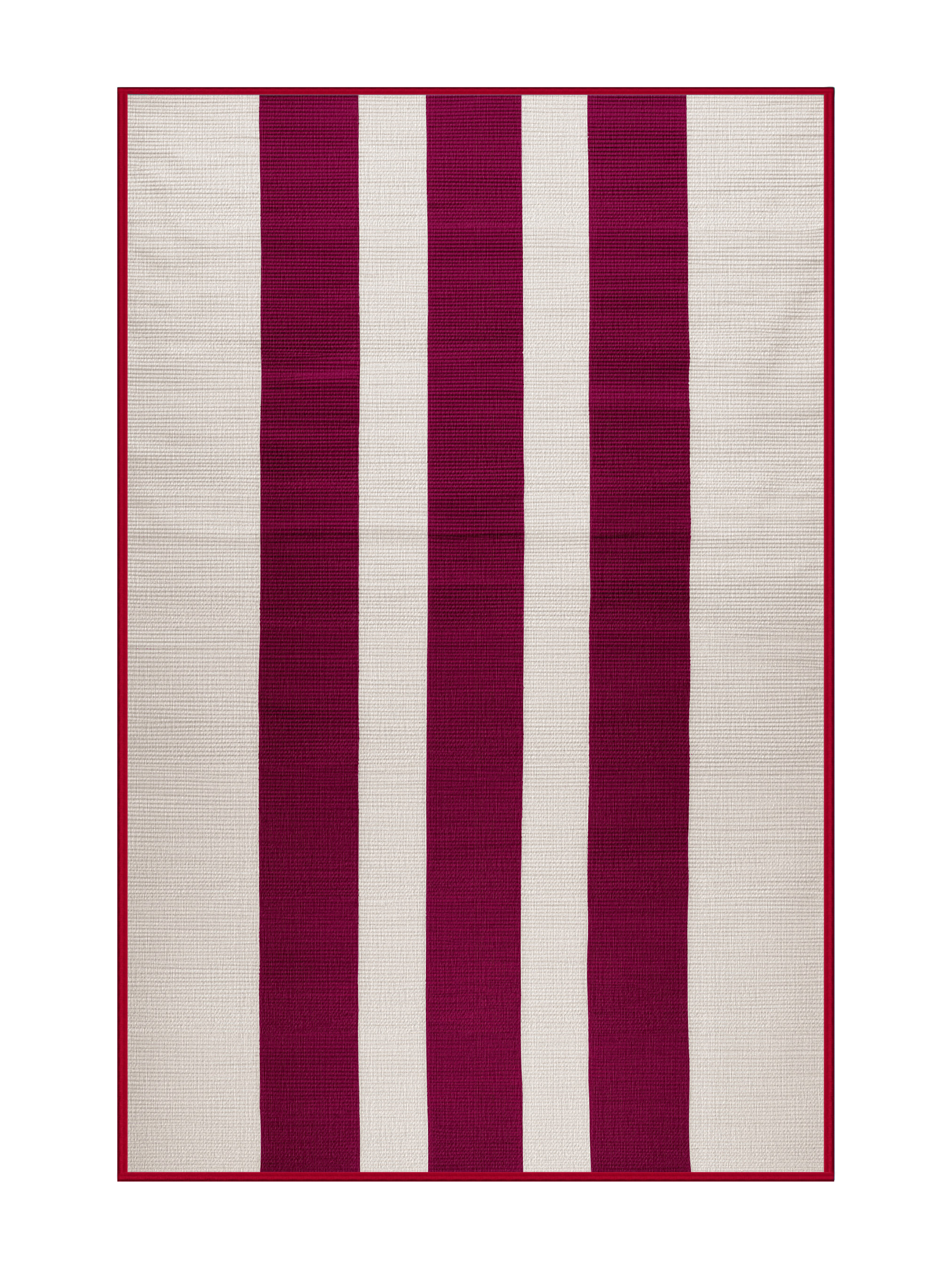 Hokku Designs Machine Washable Horizontal Stripes Red Area Rug | Wayfair