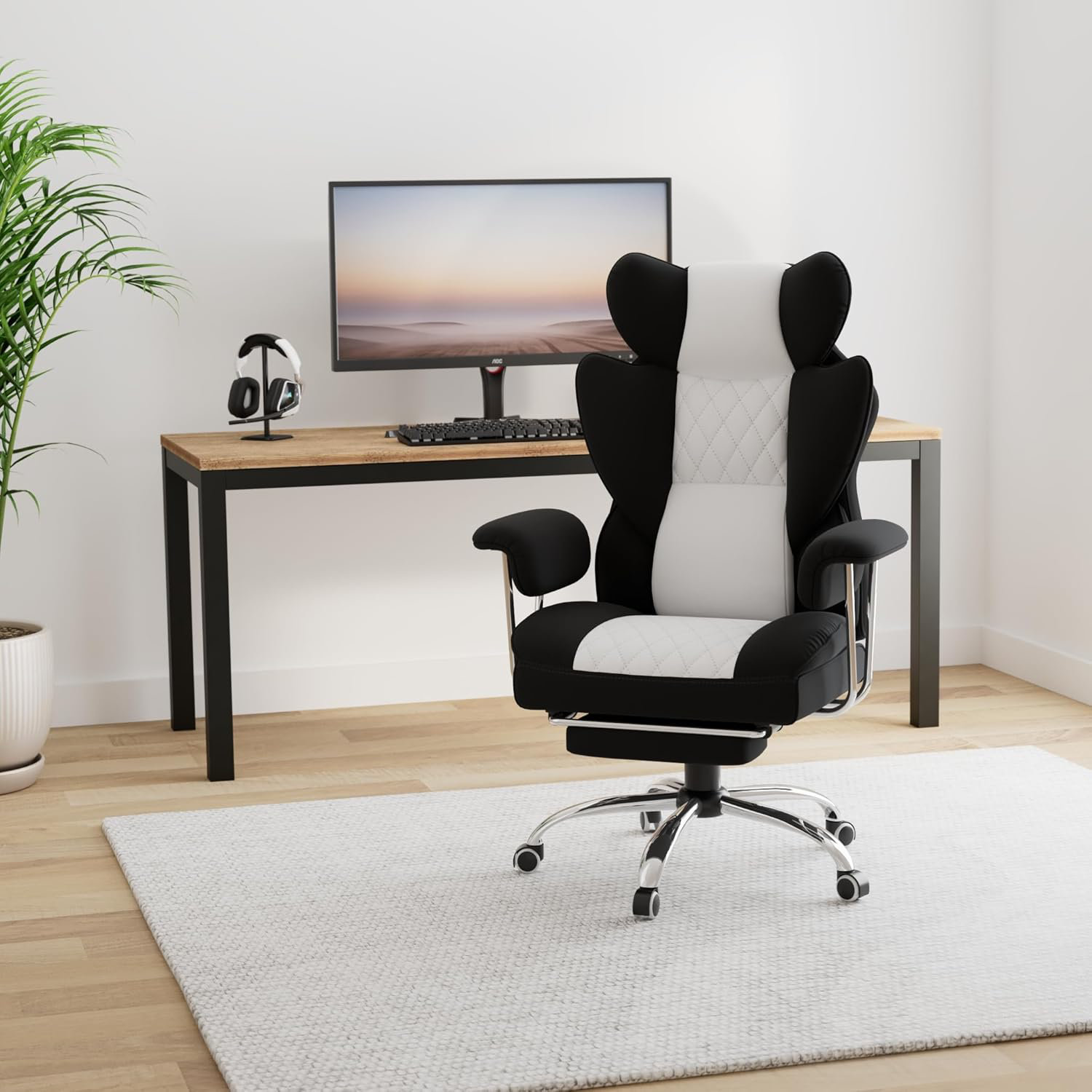 Inbox Zero Gaming Chair,Office Chair With Pocket Spring Lumbar Support ...