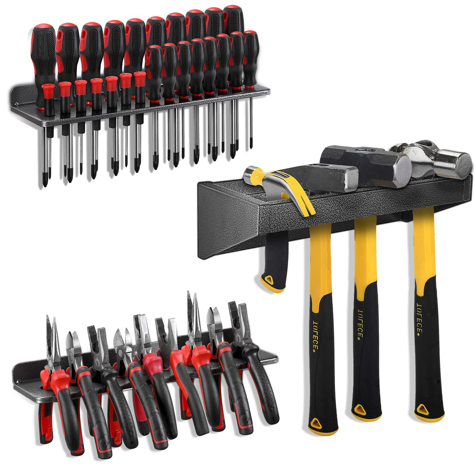 WFX Utility™ Screwdriver, Hammer & Pliers Organizer Set - Metal Wall ...
