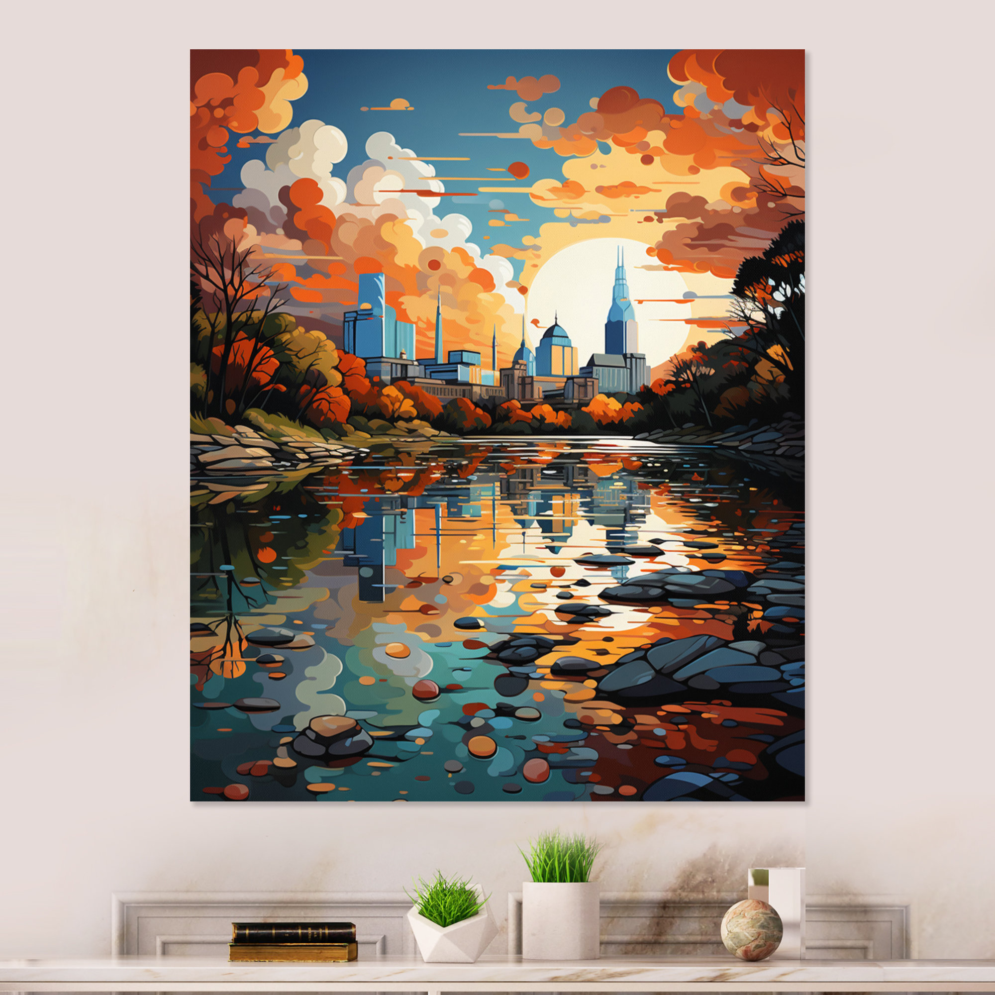 Winston Porter City Austin Popart II - Austin Metal Art Print | Wayfair