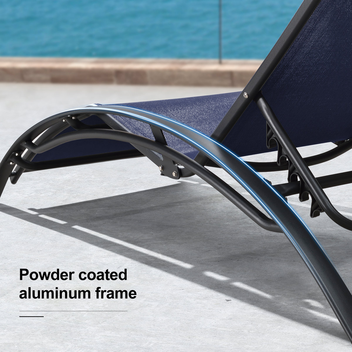 Wrought Studio™ Patio Chaise Lounge Double Outdoor Beach Pool ...