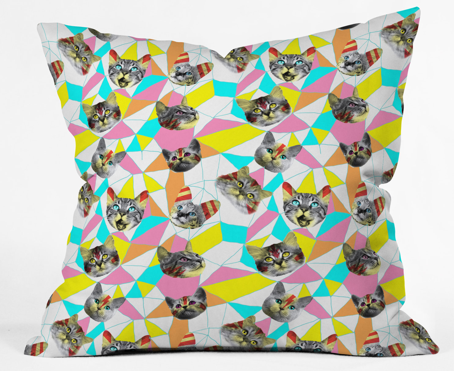 Deny Designs Ali Gulec Cats Army Indoor/Outdoor Throw Pillow | Wayfair