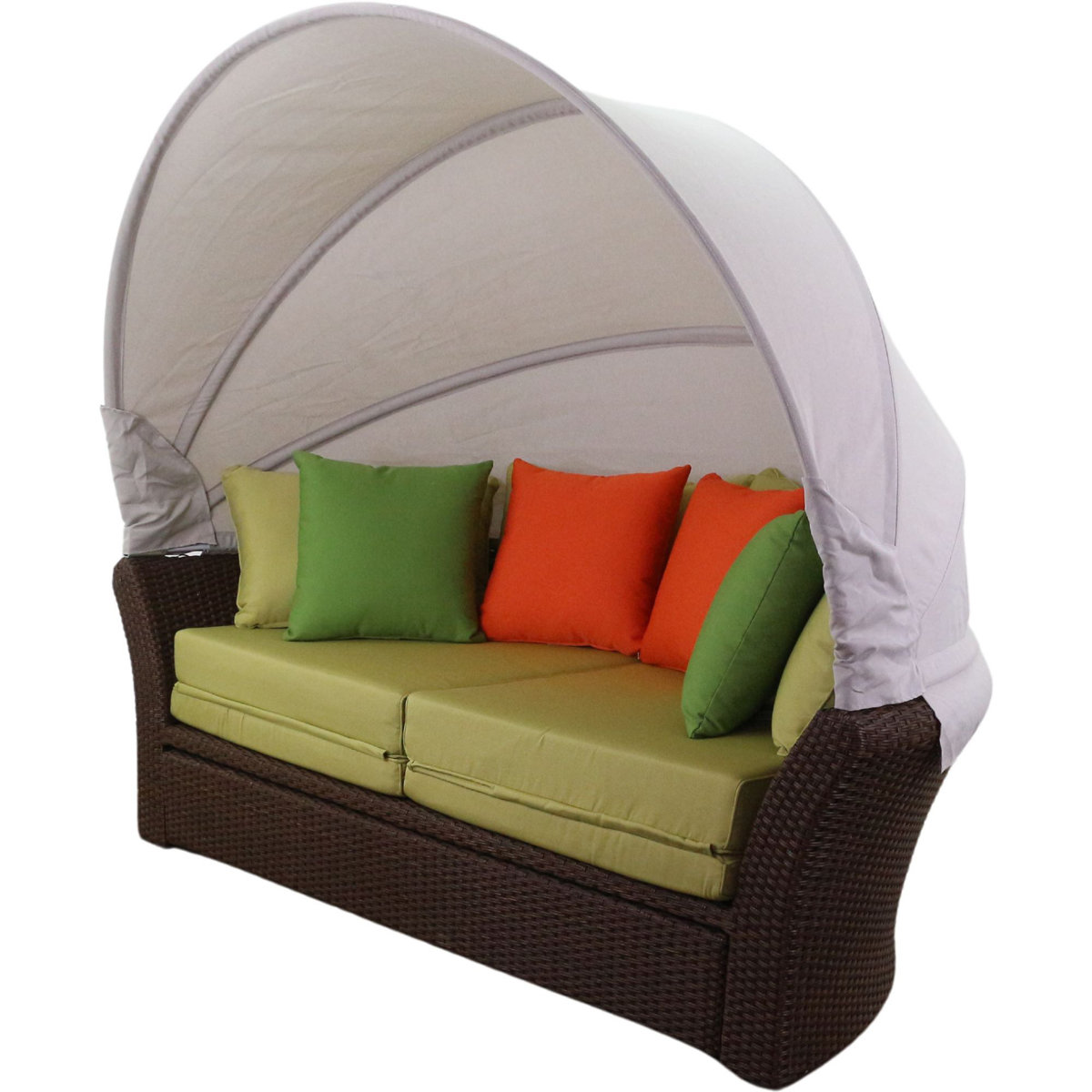 Brayden Studio® Linton Modern Outdoor Expandable Oval Daybed | Wayfair