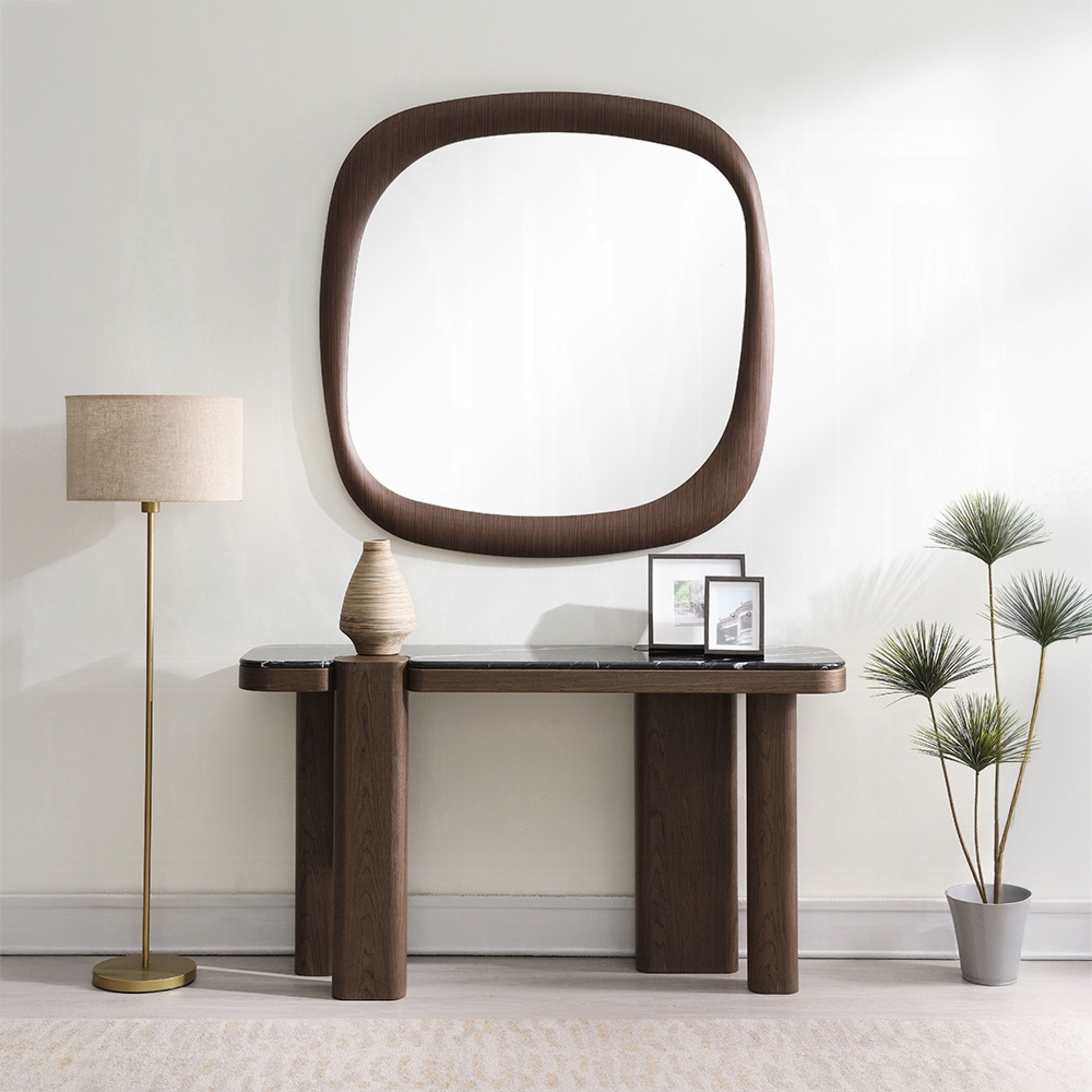 Hokku Designs Dana Console Table W/accent Mirror | Wayfair
