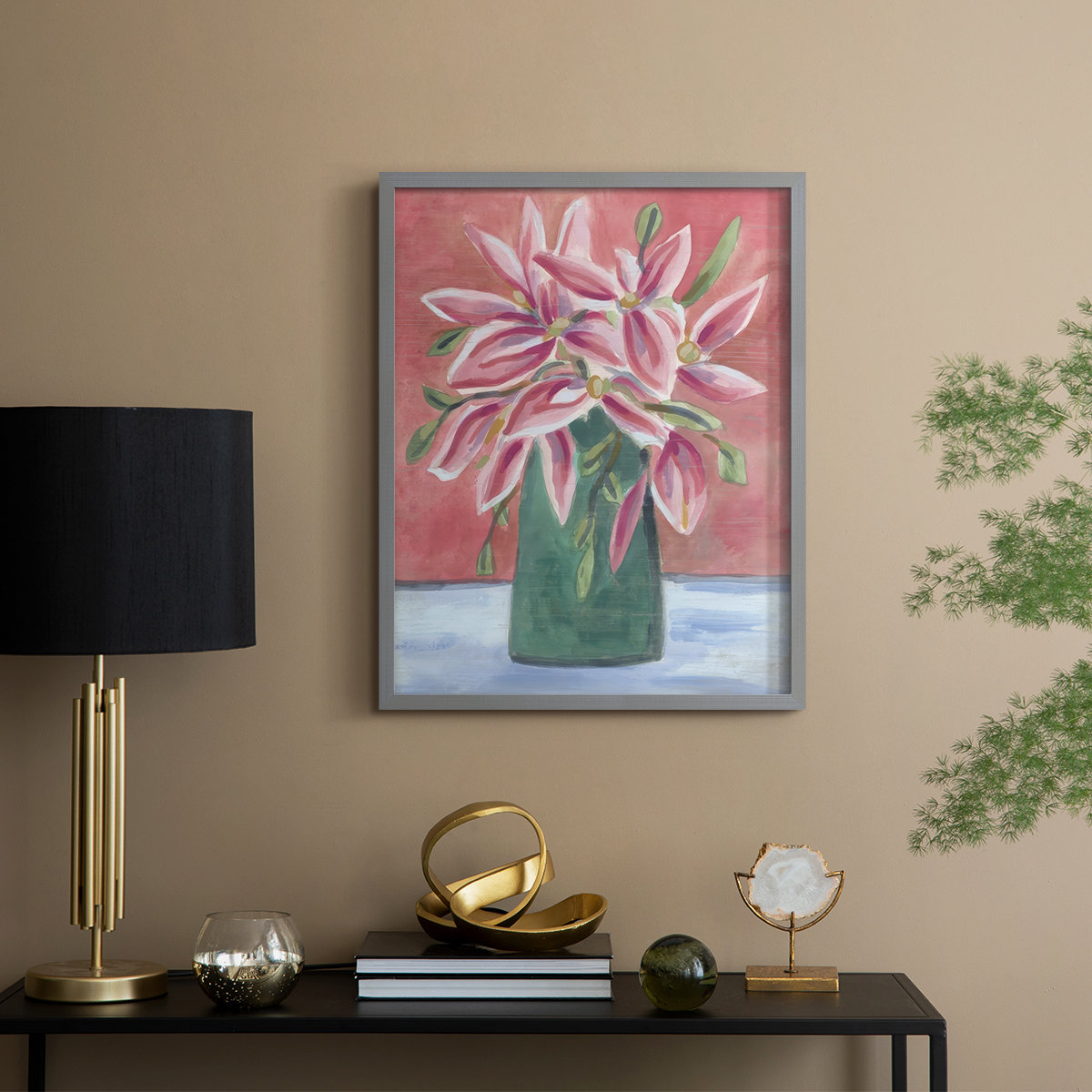 Lark Manor™ Garden Parlor II Framed Print - Solid Wood | Wayfair