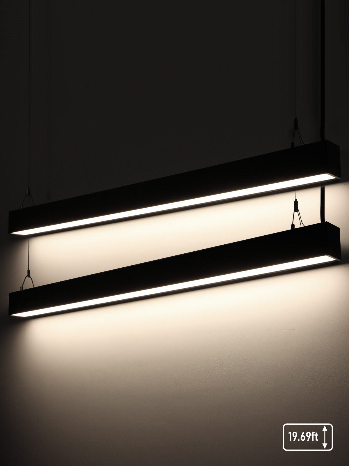 LEDVANS Acie 4FT 3CCT Linkable LED Linear Light Fixture, 50W 6500LM ...