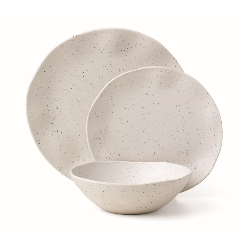 Oneida Terrazzo Melamine 12 Piece Dinnerware Set & Reviews | Wayfair
