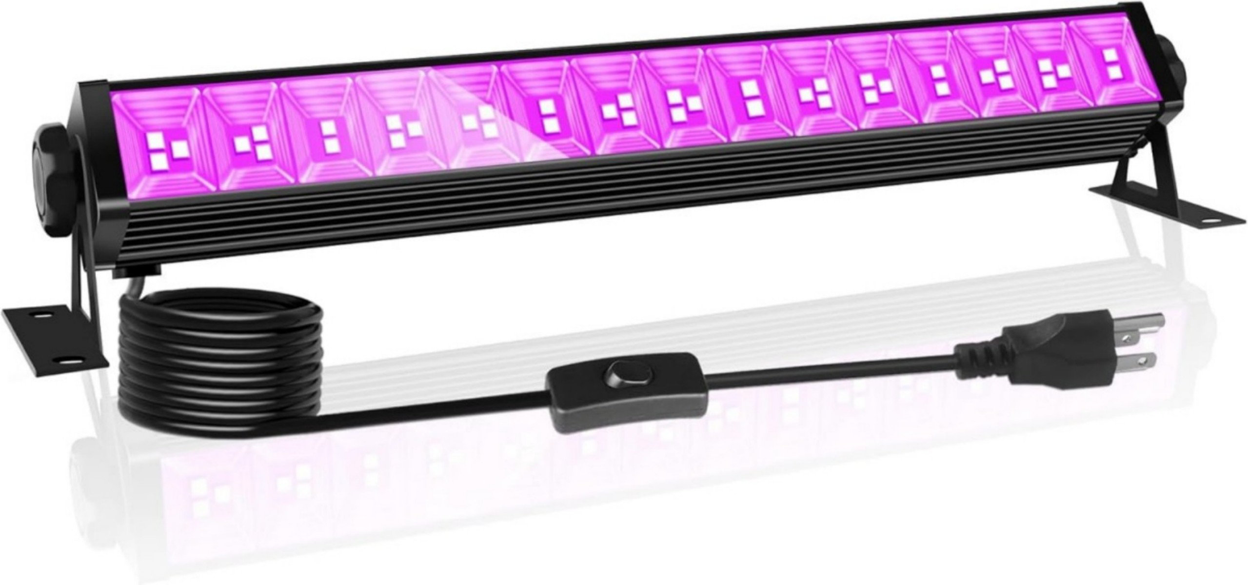 Ivy Bronx Upgraded 42W LED Black Light Bar, Blacklight Flood Light With ...