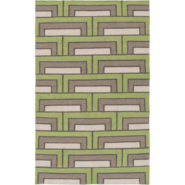 Ivy Bronx Durgan Flatweave Wool Geometric Indoor Rug - Wayfair Canada