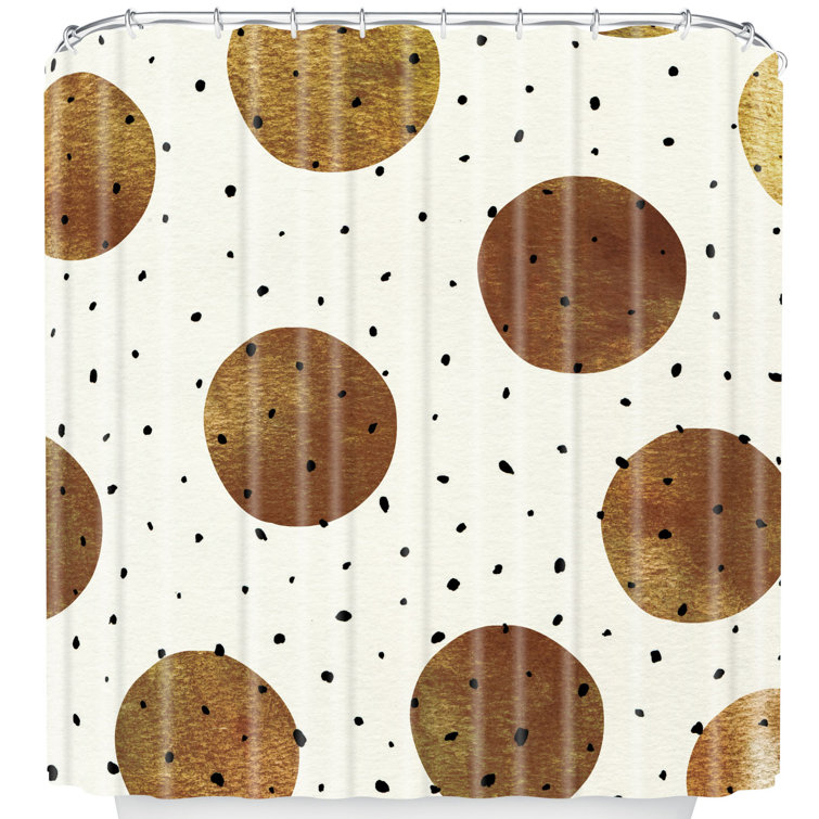 Wrought Studio Polka Dots Shower Curtain | Wayfair