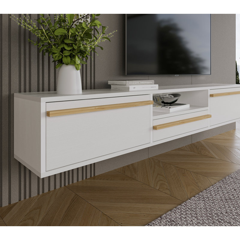 Wrought Studio Hawana 71" Modern and Minimalist Wall Mounted Floating ...